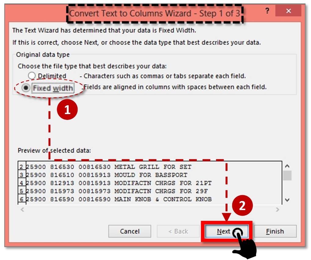 Using Text To Columns In MS Excel Split Cell Or Column In Excel