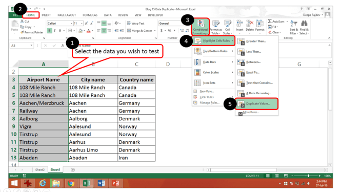 Excel Remove Duplicates Psawemakers
