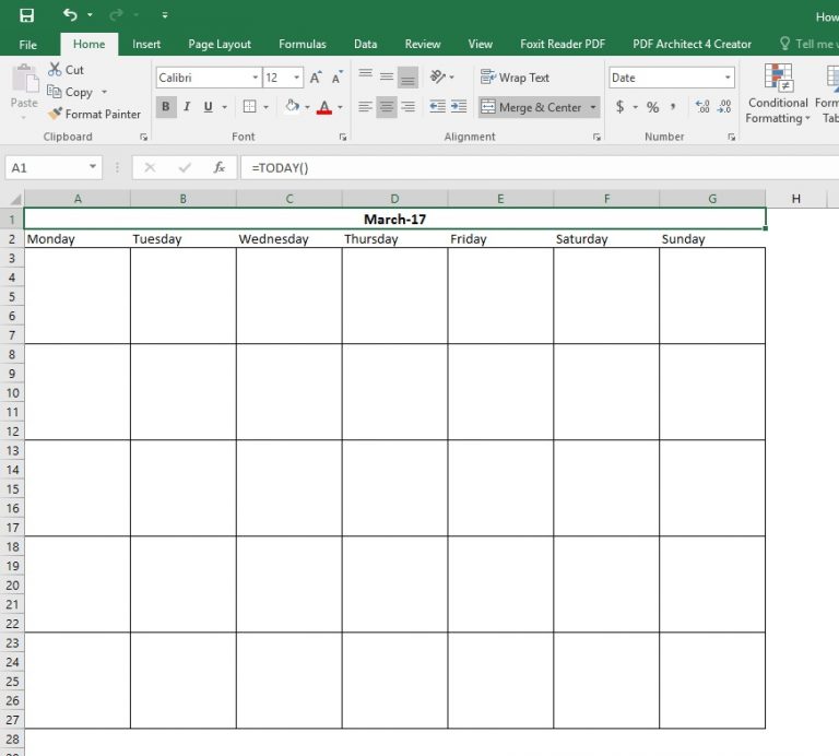 How To Create A Calendar In Excel Without A Template Www vrogue co
