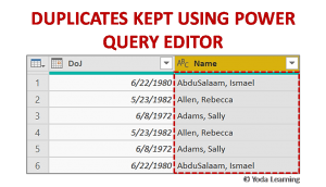 Learn how to keep duplicate records using Power Query in Excel