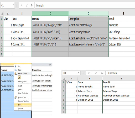 How To Use Substitute Function In Excel Replace Function